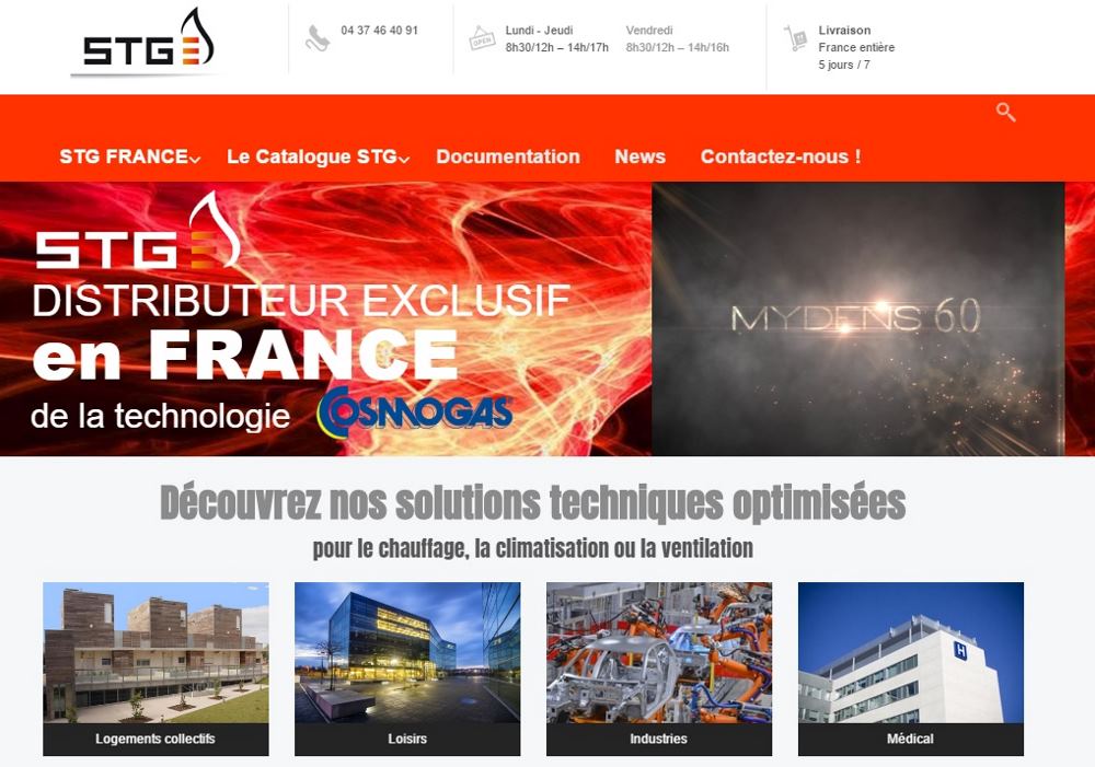 Site E-Commerce Mode Catalogue - STG France | ATRINIS